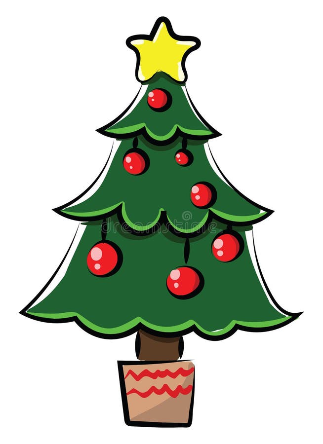 Small Tree, Illustration, Vector Stock Vector - Illustration of ...