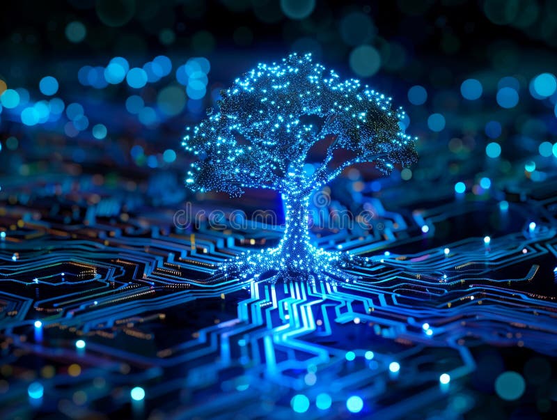 A Small Tree of Science and Technology Stock Illustration ...