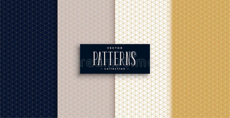 Small Triangles Geometric Patterns Set in Premium Colors Stock Vector ... Small Triangles Geometric Patterns Set in Premium Colors Stock Vector ...