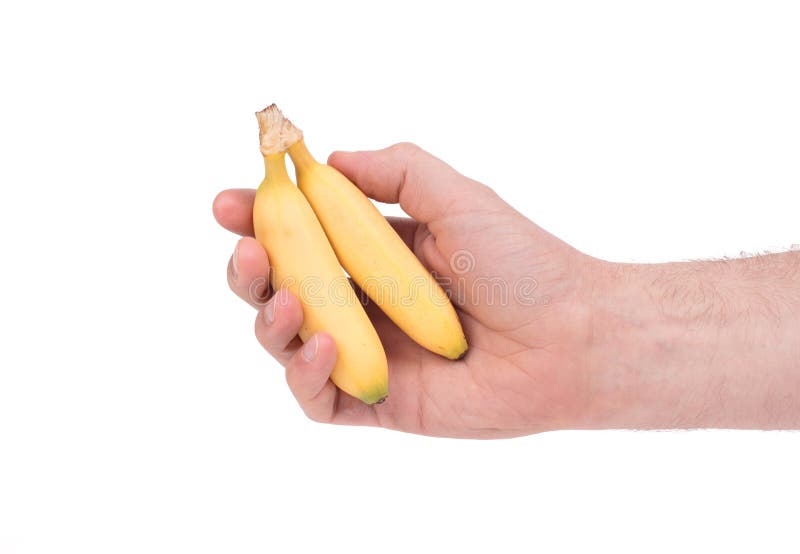 Small tropical banana stock image. Image of close, white - 117694027