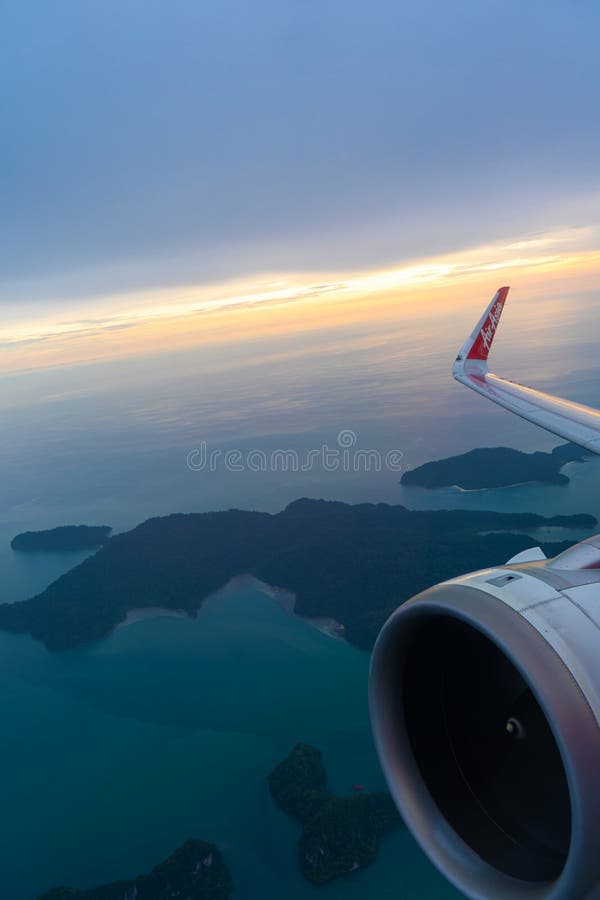 Small Tropical Islands Aerial View from Airplane Editorial Stock Photo ...