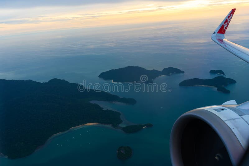 Small Tropical Islands Aerial View from Airplane Editorial Photo ...