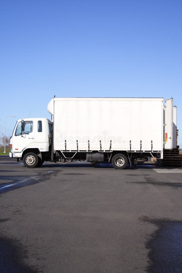 Small truck stock photo. Image of goods, load, semi, receiving - 2603736