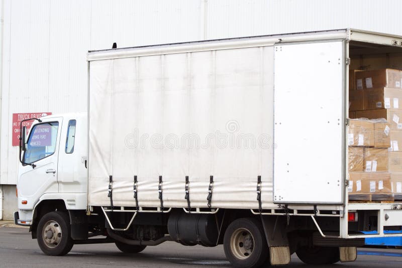 Small truck stock photo. Image of goods, load, semi, receiving - 2603736