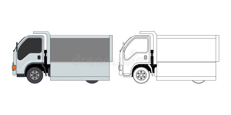 Small Truck Cartoon Design Illustration Stock Vector - Illustration of ...