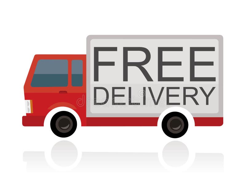 Free Delivery Truck Image Logo Stock Vector - Illustration of ...