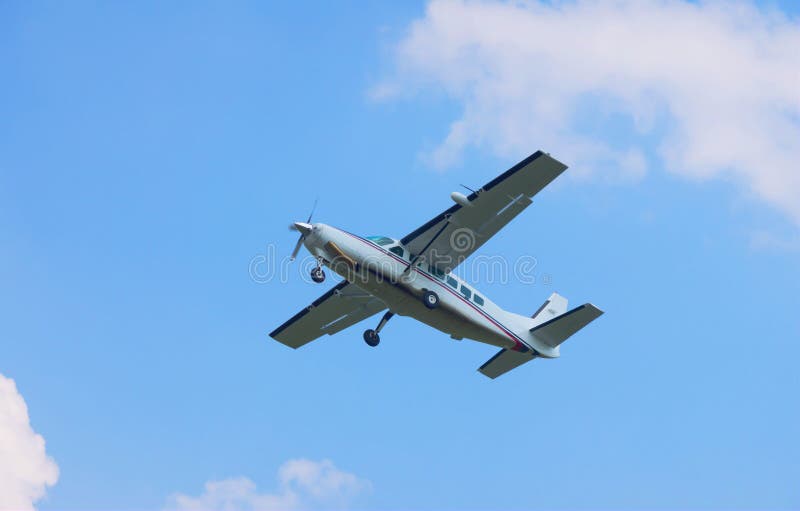 Small turboprop plane stock image. Image of transport - 20810881