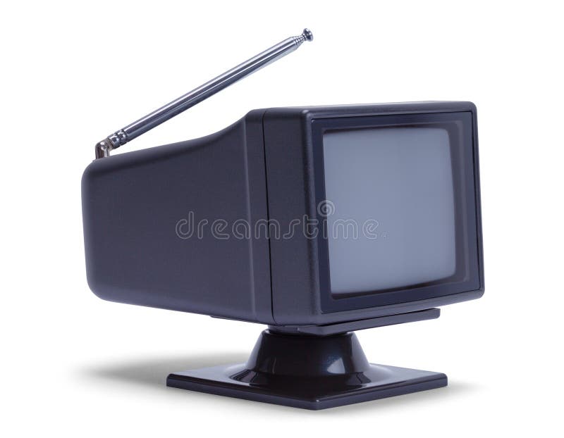 Retro TV stock image. Image of black, knob, retro, small - 292047341