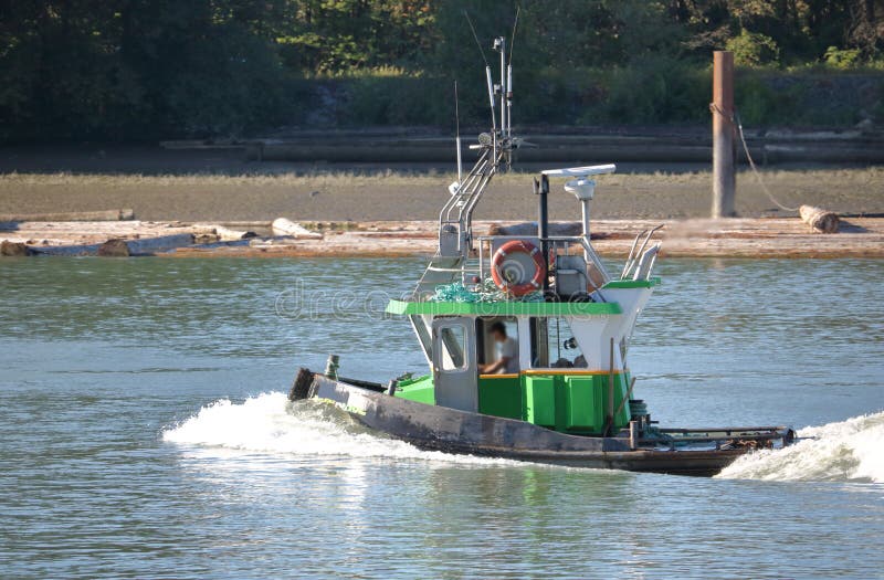 Small Utility Tug Boat stock photo. Image of moving - 103205648