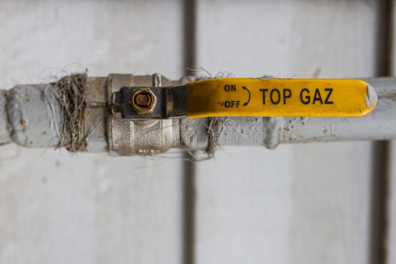 Small Valve on the Gas Pipe Stock Photo - Image of equipment, valve ...