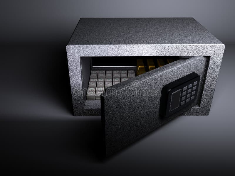 Small Vault stock illustration. Illustration of finance - 31734434