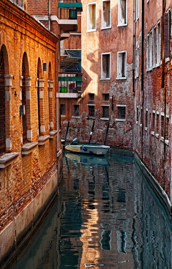 Small Venetian Canal stock image. Image of canal, adriatic - 26276295