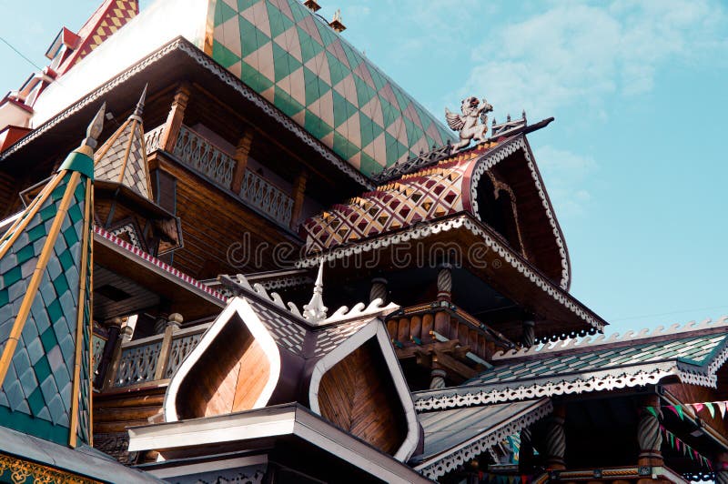 Russia style house stock image. Image of version, kremlin - 215411395