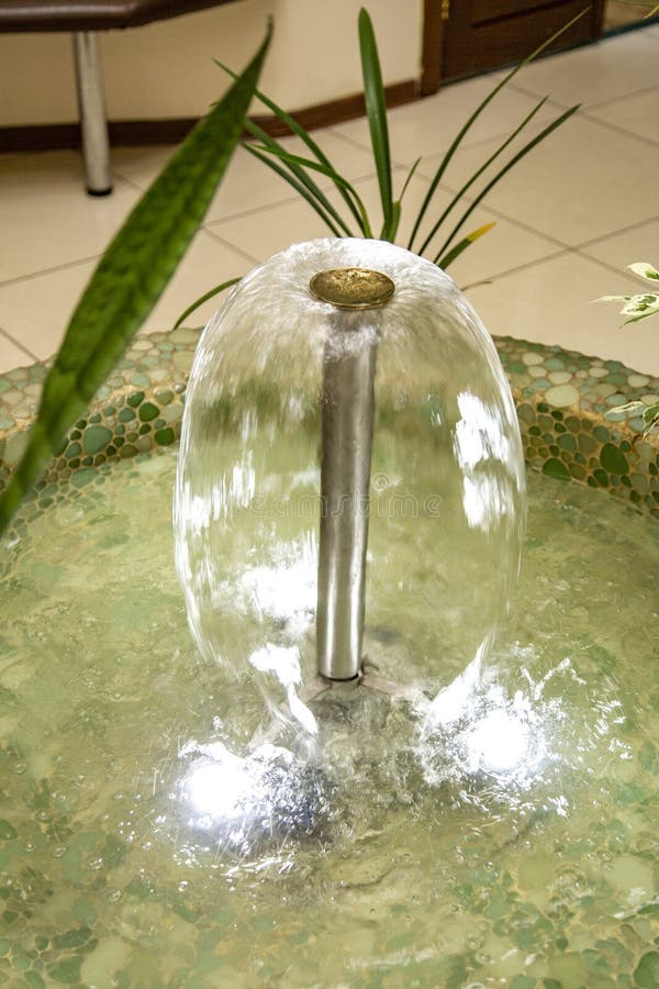 Small Vertical Fountain for Office Space Stock Image - Image of object ...