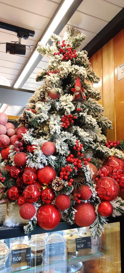 A Small but Very Elegant Christmas Tree Editorial Stock Photo - Image ...