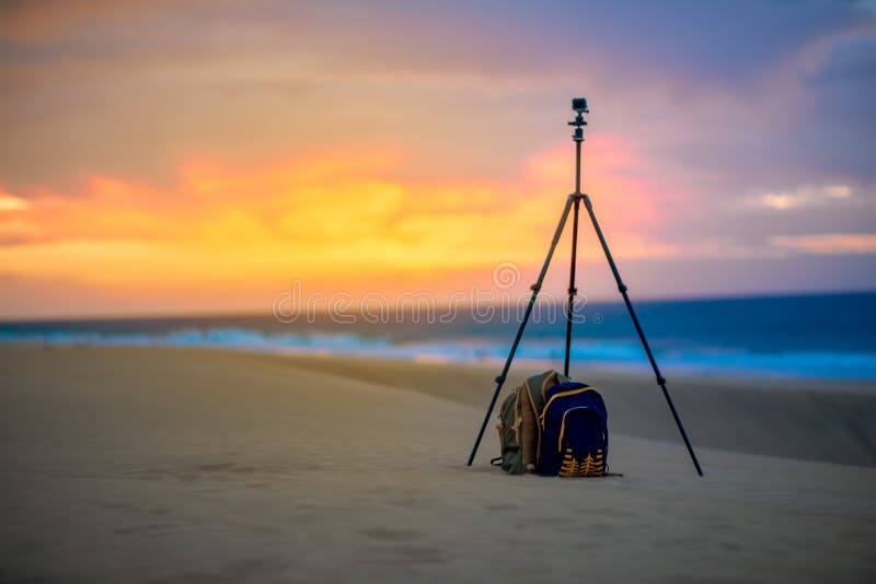 Small Video Camera Tripod Backpack Stock Photos - Free & Royalty-Free ...
