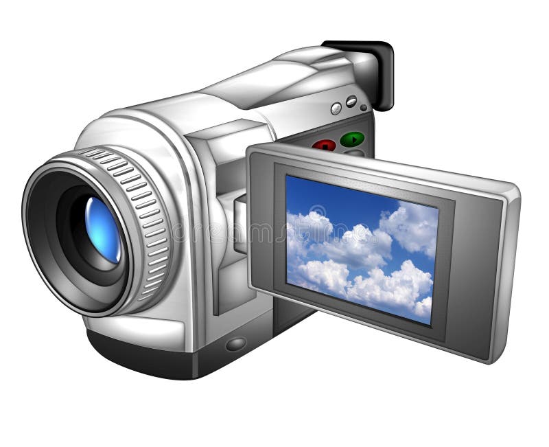 TV Professional Cameras Viewfinder Stock Image - Image of broadcast ...