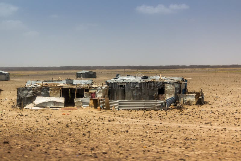 Small Village in Afar Region, Ethiop Stock Photo - Image of corrugated ...