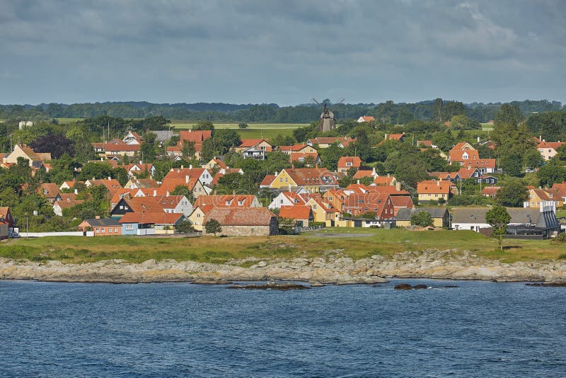 Small Village of Svaneke on Bornholm Island in Denmark Stock Photo ... Small Village of Svaneke on Bornholm Island in Denmark Stock Photo ...