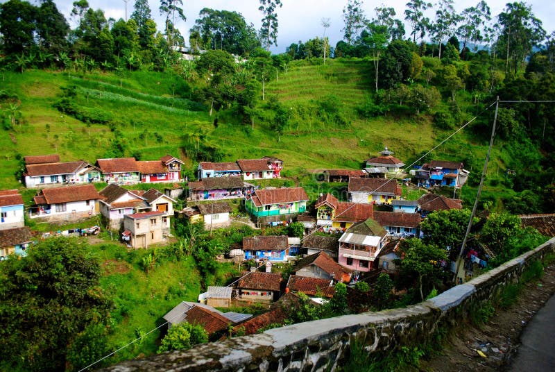 Small village stock photo. Image of grass, landscape - 57869704