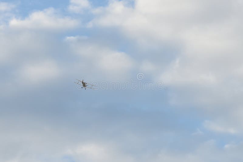 Old Vintage Biplane Aircraft Isolated Stock Image - Image of cockpit ...