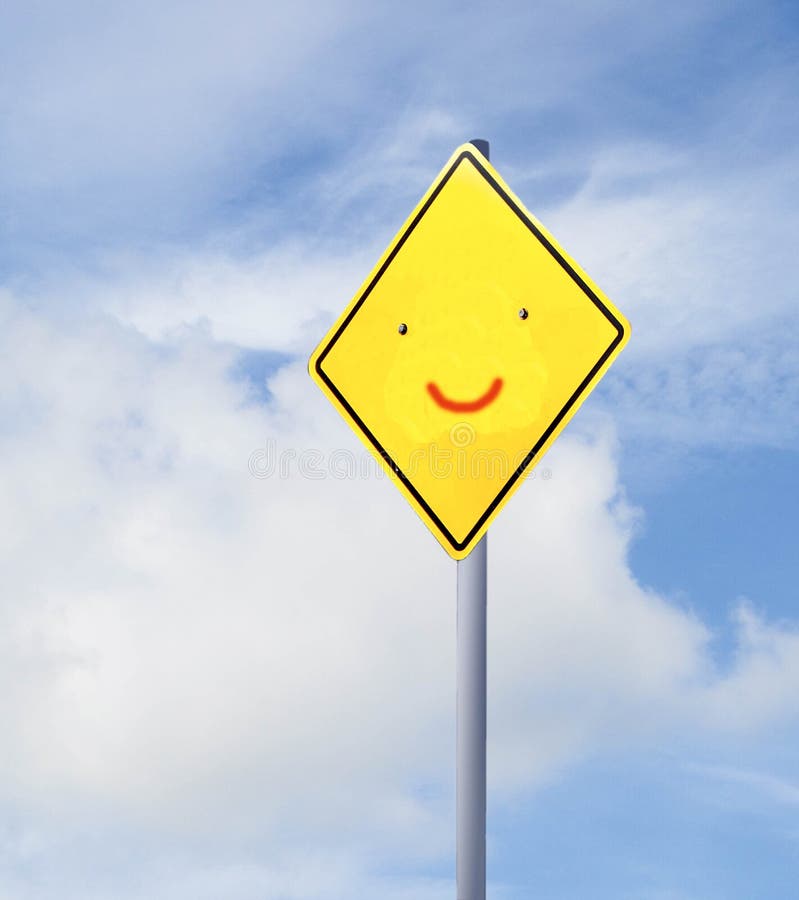 Small warning sign stock photo. Image of blue, scene - 63819622