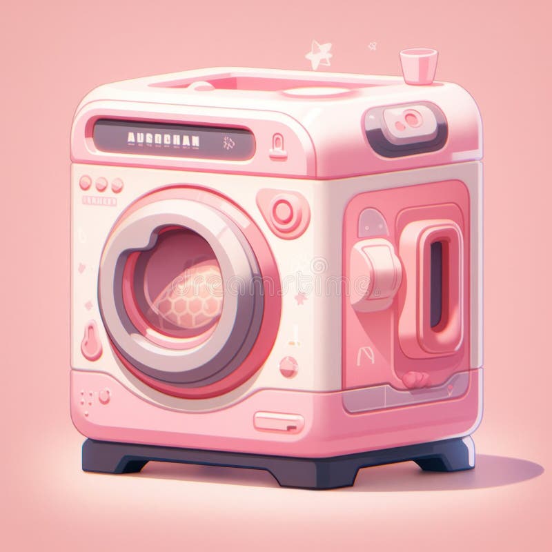 Small Washing Machine Iconic Mini Decoration Design with Simple Concept ...