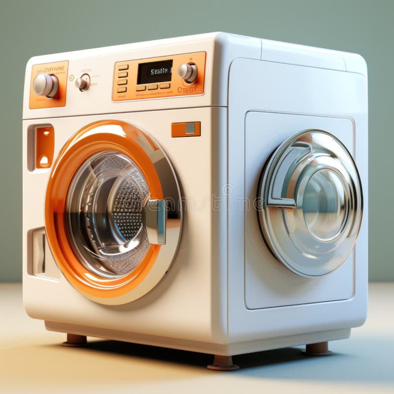 Small Washing Machine Iconic Mini Decoration Design with Simple Concept ...