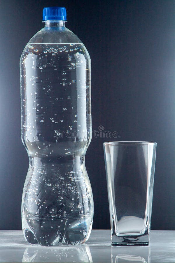 Small Water Bottle Clear Drinking Cold Mineral Water Stock Photo ...