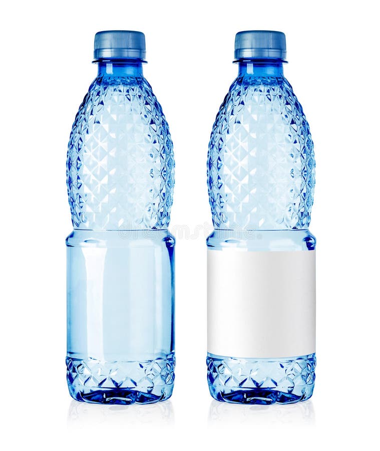 Small Water Bottles Showing Front View Blank Label Stock Photos - Free ...
