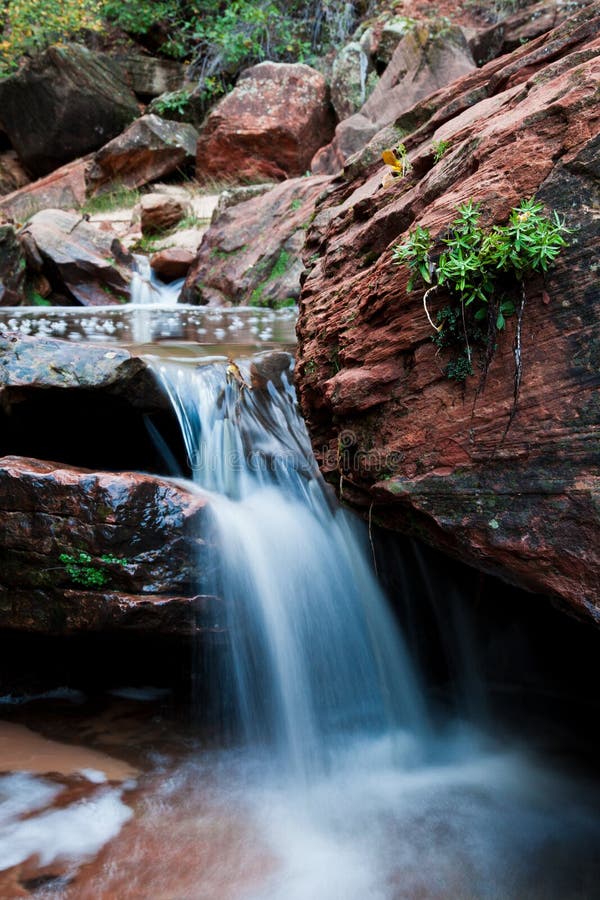 Small Water Fall stock image. Image of fall, stream, bolder - 27899115