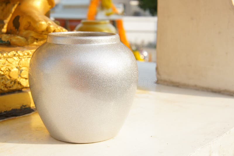 Small water jar stock image. Image of dragon, thai, traditional - 141914535