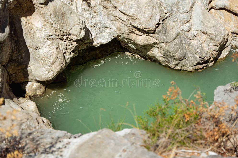 Small Water Source between Rocks Exposed To the Sun Stock Photo - Image ...