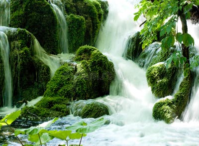 Small waterfall stock image. Image of nature, cascade - 10270465