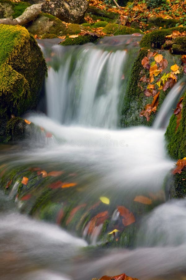 Small waterfall stock photo. Image of scenic, fall, background - 18287060