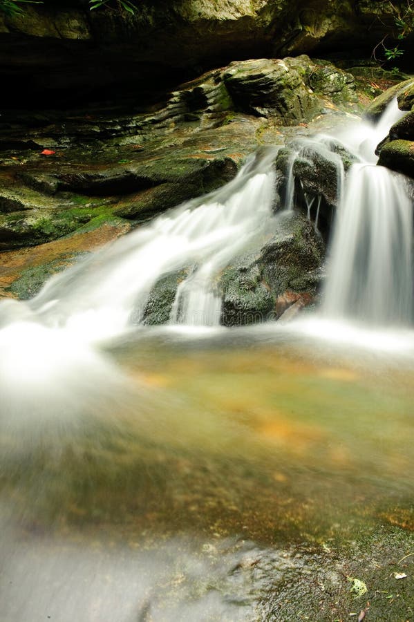 Small waterfall stock image. Image of garden, nature - 21426375