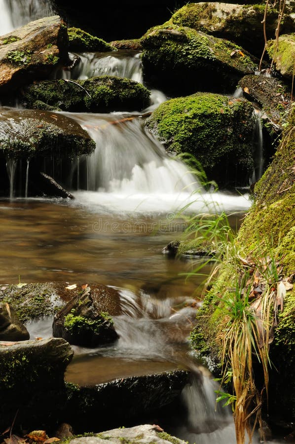 Small waterfall in march stock image. Image of small - 88496083