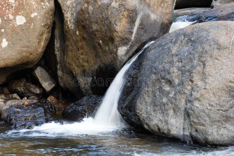 Small waterfall. stock image. Image of stone, nature - 38315035