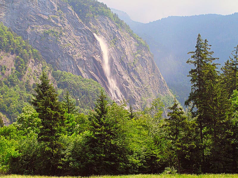 Waterfall in the alps stock image. Image of nature, rocks - 22320151