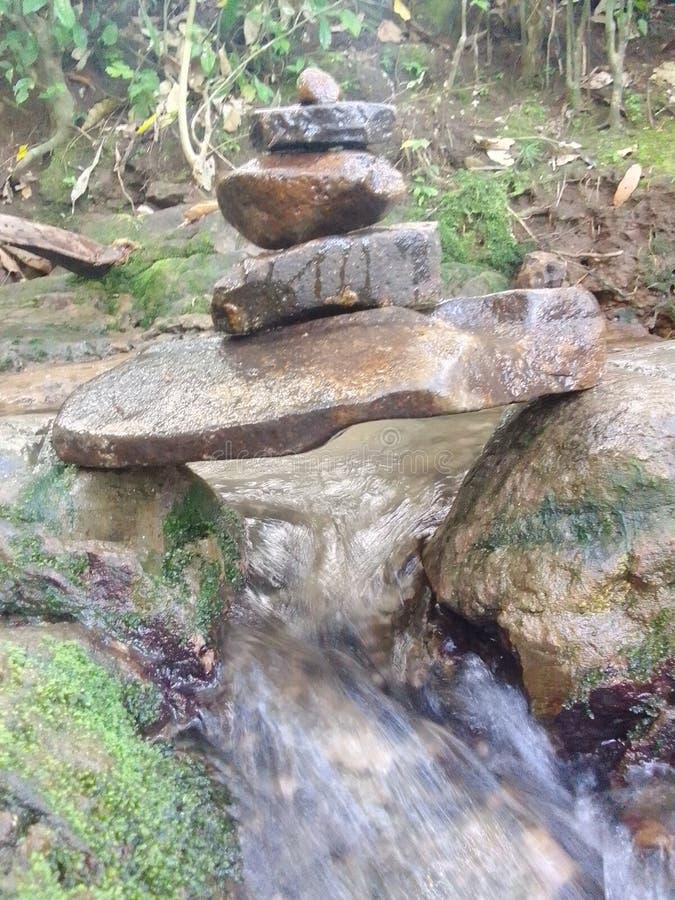 Small Waterfall, Clear and Cool Water. Stock Image - Image of small ...