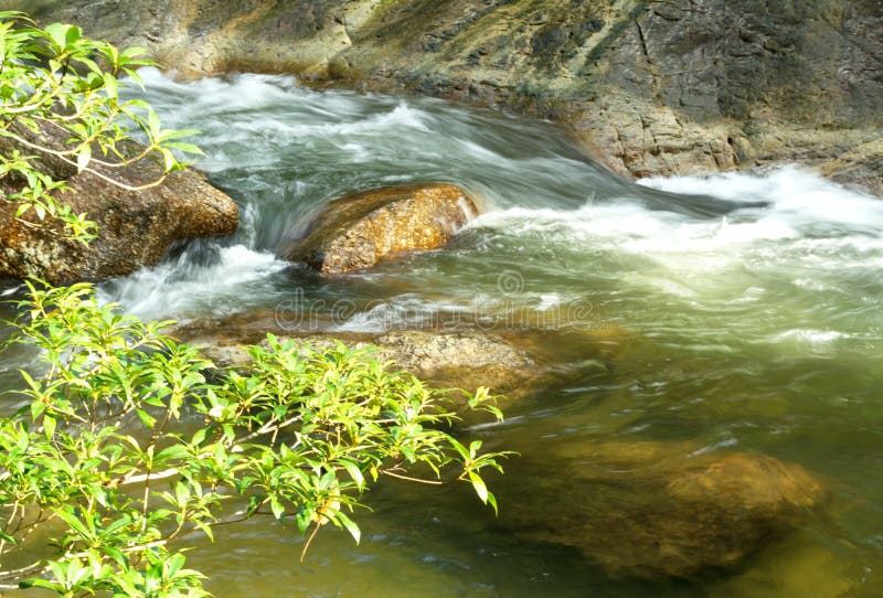 Small waterfall stock image. Image of scenic, foliage - 92285957