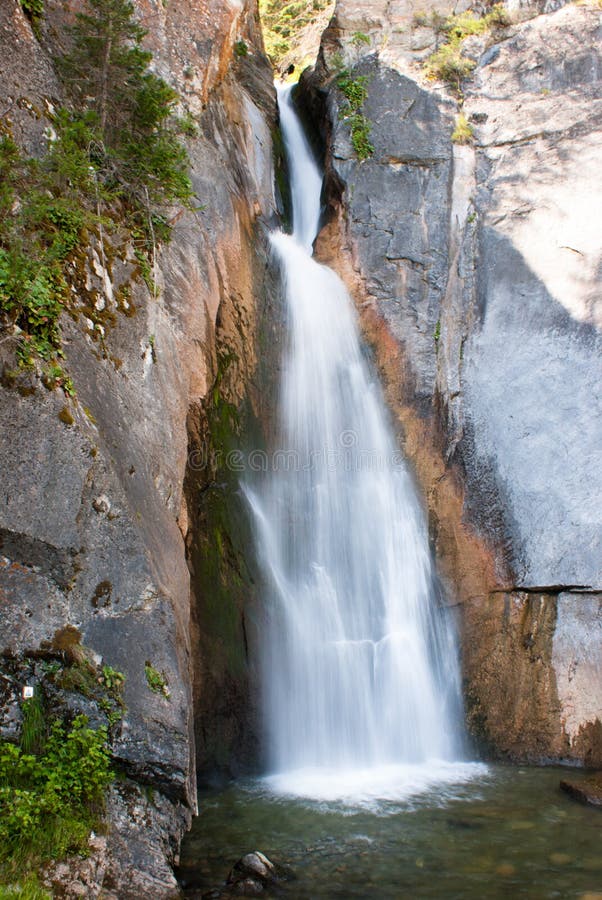 Small Waterfall in the Forest Stock Photo - Image of adventure, alps ...