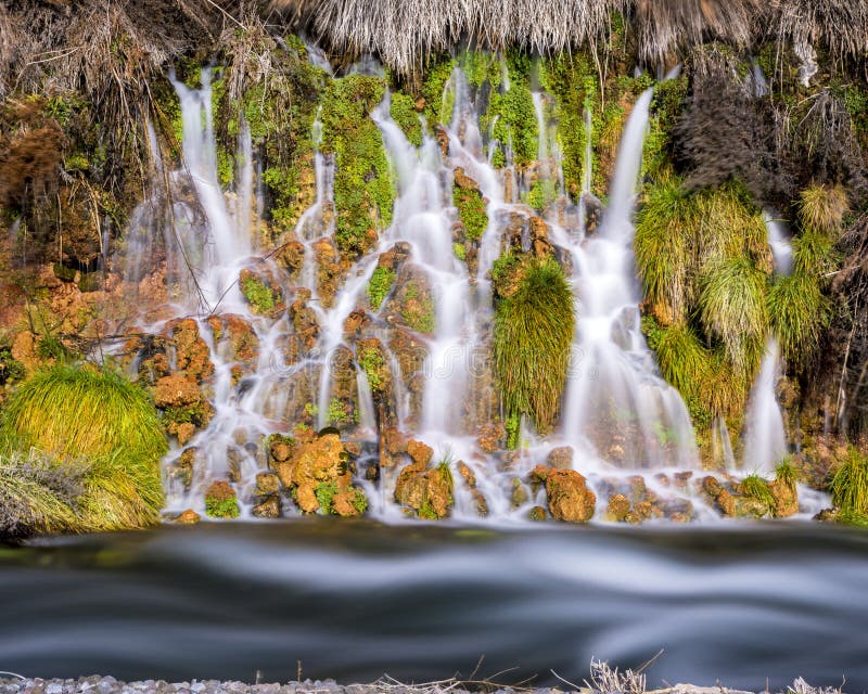 Small Water from a Spring in the Desert of Idaho Stock Image - Image of ...