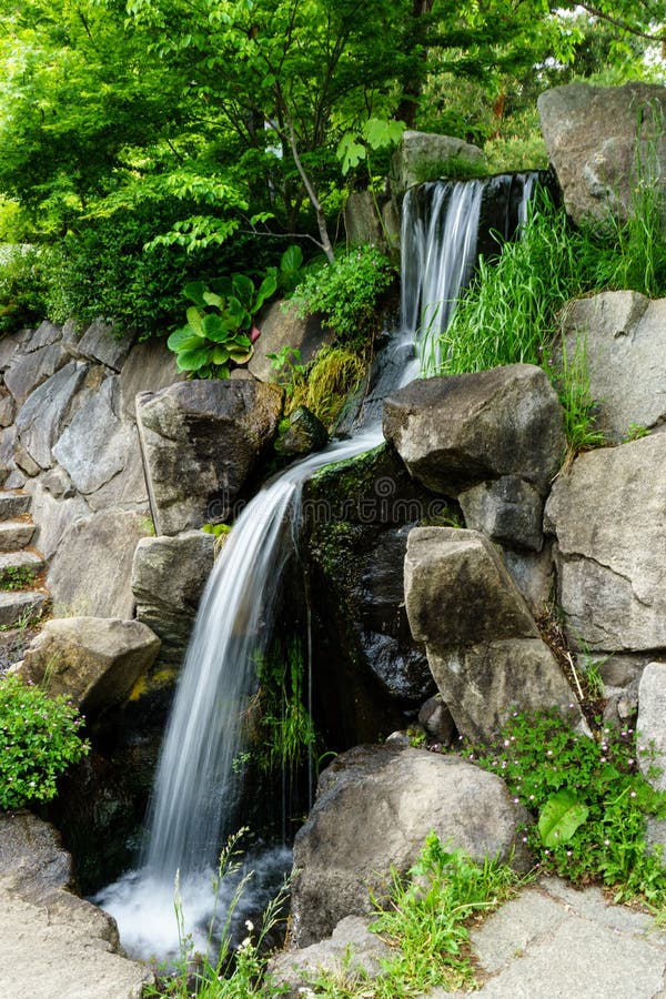 Small waterfall stock photo. Image of peaceful, nature - 93845164