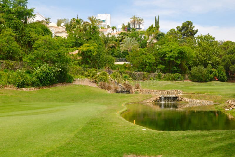 Putting stock image. Image of country, player, putt, hole - 2187411