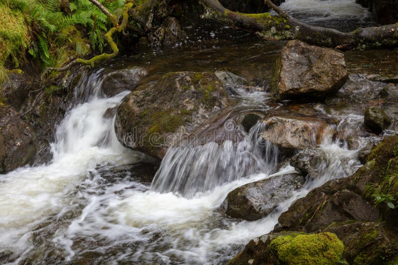 A Small Waterfall in the Lake District UK Stock Photo - Image of river ...