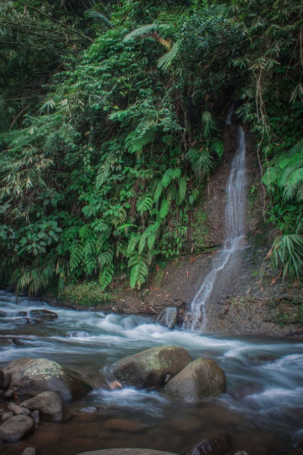 Small Waterfall Located on the Edge of the River Stock Photo - Image of ...
