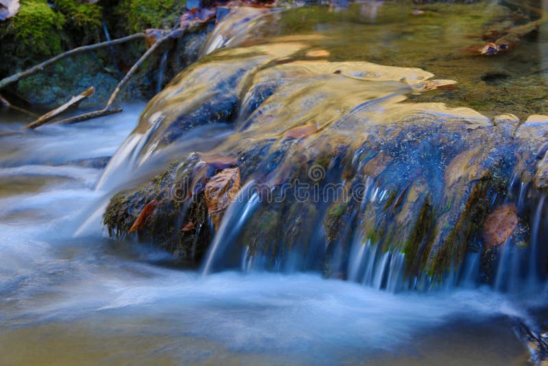 Small Waterfall on Mountain River Stock Photo - Image of natural, view ...