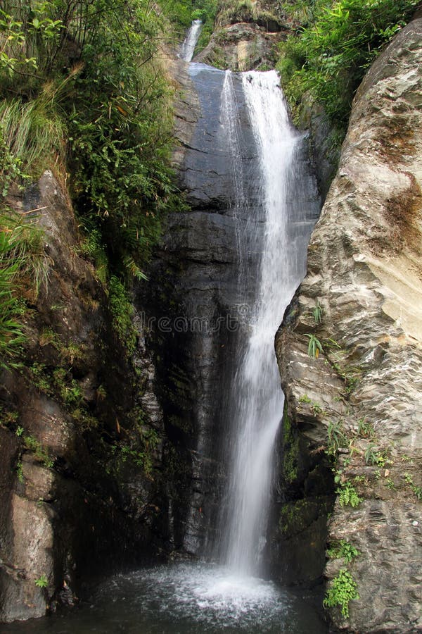Small waterfall stock image. Image of nepal, stream, mountain - 36013155
