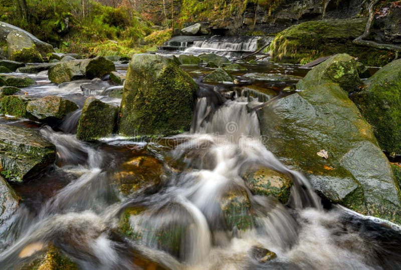 Small Waterfall among the Rocks. Stock Photo - Image of rocks ...
